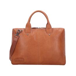 Plevier Rock Basalt Aktentasche Leder 41 cm Laptopfach in cognac | Gr.: onesize