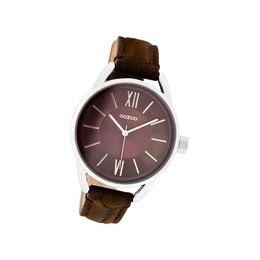 Analog-Armbanduhr Oozoo Timepieces dunkelbraun mittel (ca. 35mm) | Gr.: onesize