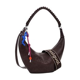 Desigual Umh&auml;ngetasche 'Half Logo Zonte' in braun | Gr.: onesize