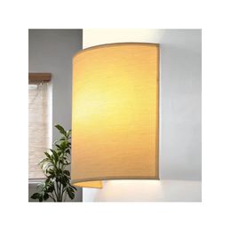Licht-Erlebnisse Wandlampe (B)20 x (H)23 cm in Helles Kaffeebraun | Gr.: onesize