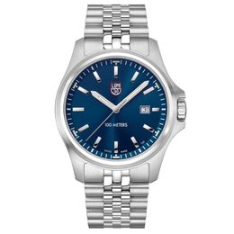 Luminox Herren-Quarzuhr Dress Field Stahl/Blau | Gr.: onesize
