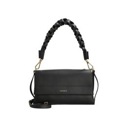 Coccinelle Boheme Grana Double - Umhängetasche 26 cm (ribes/prune) in noir/cognac | Gr.: onesize