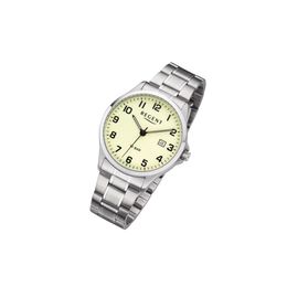 Regent Uhren Analog-Armbanduhr Regent Metallarmband silber mittel (ca. 39mm) | Gr.: onesize