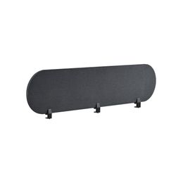 Beliani Schreibtischtrennwand SPARKY in Grau - (W) 180 x (H) 40 x (L) 2 cm | Gr.: onesize