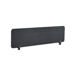Beliani Schreibtischtrennwand ZIGGY in Grau - (W) 160 x (H) 40 x (L) 2 cm | Gr.: onesize