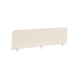Beliani Schreibtischtrennwand ZIGGY in Beige - (W) 180 x (H) 40 x (L) 2 cm | Gr.: onesize