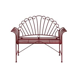 Beliani Gartenbank CAVINIA in Rot - (W) 125 x (H) 97 x (L) 46 cm | Gr.: onesize