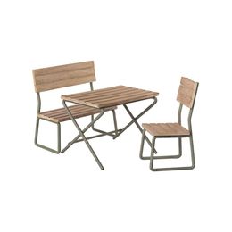 Maileg Garten Möbel Set mit Tisch Stuhl und Bank 3-teilig | Gr.: onesize