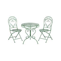 Beliani 3-tlg Bistro Set ALBINIA in Grün | Gr.: onesize