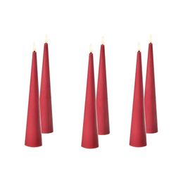 Beliani 6er-Set LED Deko AURUM in Rot | Gr.: onesize
