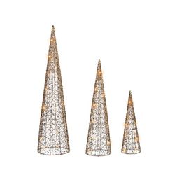 Beliani 3er-Set Dekofigur VEJLESO in Gold | Gr.: onesize