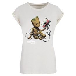 F4NT4STIC T-Shirt Marvel Guardians Of The Galaxy Vol2 Groot Tape in Whitesand | Gr.: XXL