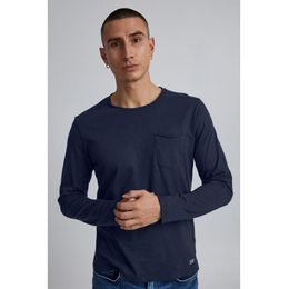 Blend Langarmshirt BHBHNICOLAI tee l.s. in Blau | Gr.: XL