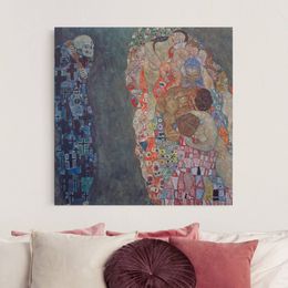 Bilderwelten Leinwandbild Gustav Klimt - Tod und Leben