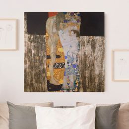 Bilderwelten Leinwandbild Gustav Klimt - Die drei Lebensalter der Frau