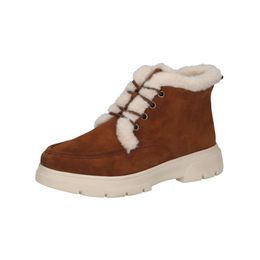 Caprice Stiefelette in COGNAC SUEDE | Gr.: 40