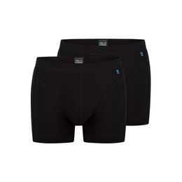 Schiesser Retro Short / Pant Long Life Cotton in Schwarz | Gr.: L