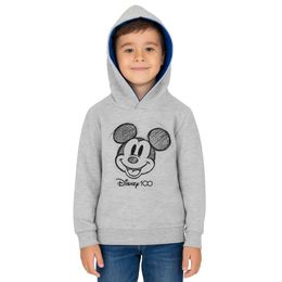 Disney Mickey Mouse Hoodie Kapuzenpullover Sweatshirt in grau | Gr.: 110/116