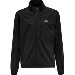 Newline Rei&szlig;verschluss Jacke Reflektierend Logo Kids Core Kinder in BLACK | Gr.: 128