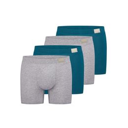 Sloggi Long Short / Pant men GO Natural in Grau / T&uuml;rkis | Gr.: L