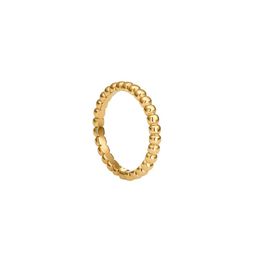 Steel_Art Ring Herren Globi poliert in goldfarben | Gr.: 60