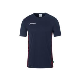 Uhlsport Trainings-T-Shirt Progressive 28 Poly Kids in marine/rot | Gr.: 140