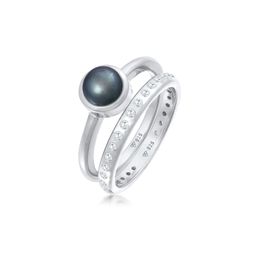 NENALINA Ring 925 Sterling Silber Ring Set in Silber | Gr.: 58