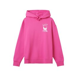 F4NT4STIC Hoodie Smiley Originals Punk Drip Streetwear in hyper pink | Gr.: S