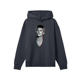 F4NT4STIC Hoodie TV Times Pop Star David Bowie Portrait 1977 in off black | Gr.: L