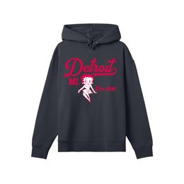 F4NT4STIC Hoodie Betty Boop Detroit MI. Est 1930 in off black | Gr.: XS