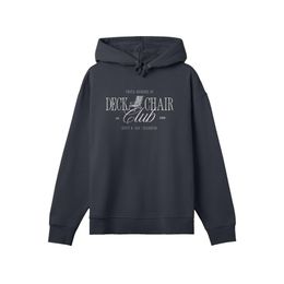 F4NT4STIC Hoodie Deck Chair Club Knut und Jan in off black | Gr.: XS