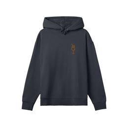 F4NT4STIC Hoodie Orange Spritz Bestickt in off black | Gr.: XS