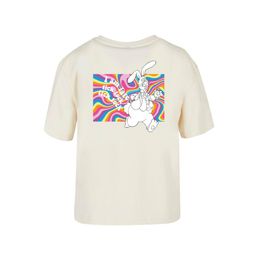 F4NT4STIC Ladies Everyday Tee Alice im Wunderland Uhr Hase in Whitesand | Gr.: M