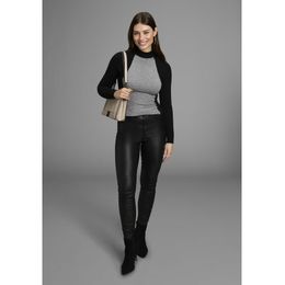 Bruno Banani Rollkragenpullover in graumel-schwarz | Gr.: 42
