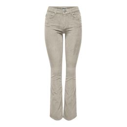 Only Stoffhose / Chino ONLMARY-GLOBAL MID CORD FLARED flared in Grau | Gr.: W38/L32
