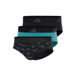 adidas Sportswear Slip / Unterhose Active Flex Cotton in Schwarz / petrol | Gr.: XL