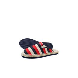 flip*flop Flip Flop Espadrilles "espadrille*slip-in" in Nachtblau / Rot / Beige | Gr.: 36