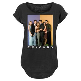 F4NT4STIC Long Cut T-Shirt 'FRIENDS TV Serie Group Photo' in schwarz | Gr.: L