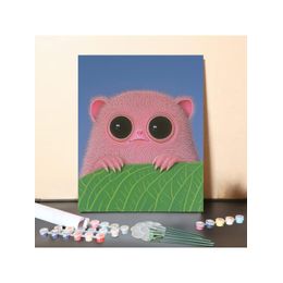 ARTNANAS DIY Malen nach Zahlen Set-"Rosaauge" | Gr.: 30x40 ohne Rahmen
