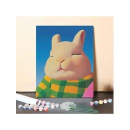 ARTNANAS DIY Malen nach Zahlen Set-"Traumhase" | Gr.: 40x50 ohne Rahmen