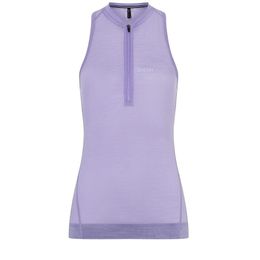 super.natural Merino Fahrradtrikot W GRAVA SUMMER TANK in lila | Gr.: S
