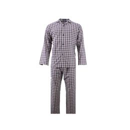Novila Jersey Pyjama in Blau-braun kariert | Gr.: 54