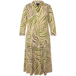 Ulla Popken Hemdblusenkleid in beige | Gr.: 50-52