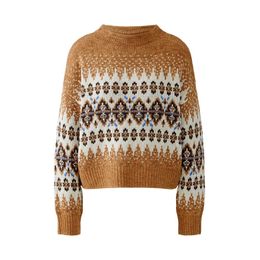 Oui Pullover in dk camel offwhite | Gr.: 44