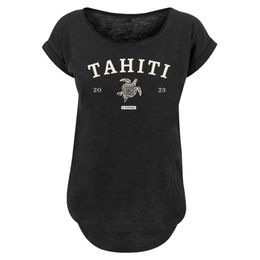 F4NT4STIC Long Cut T-Shirt PLUS SIZE Tahiti in schwarz | Gr.: XL