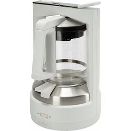 Krups Filterkaffeemaschine »KM4682 T 8.2« 1 l Kaffeekanne Permanentfilter mit Druckbrühsystem weiß/edelstahl