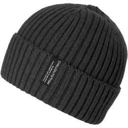 Chillouts Beanie »Juri Hat« Mit breitem Umschlag dark grey