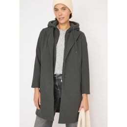 Cecil Wintermantel Reversmantel mit zwei Knöpfen und Kapuze, Fake Wolle pastel olive XXL (46) XXL (46) Kuscheliger Mantel von Cecil