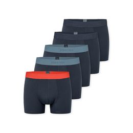 Schiesser Boxershorts »95/5 Multipacks« 5er Pack, ohne Eingriff, angenehm weich 901-graublau, rot, dunkelblau 7 7 Herrenunterhose von Schiesser