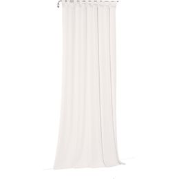 Vorhang WIRTH "Newbury", weiß, B:130cm H:175cm, Baumwolle, Polyester, Gardinen, nach Maß